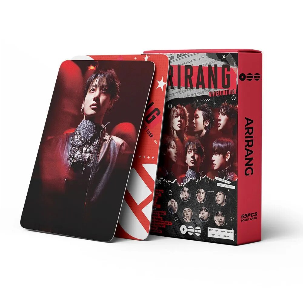 KPOP 55pcs/Box Bangtan Boys ARIRANG голографические фотокарточки BTS ARIRANG KPOP лазерные LOMO карты