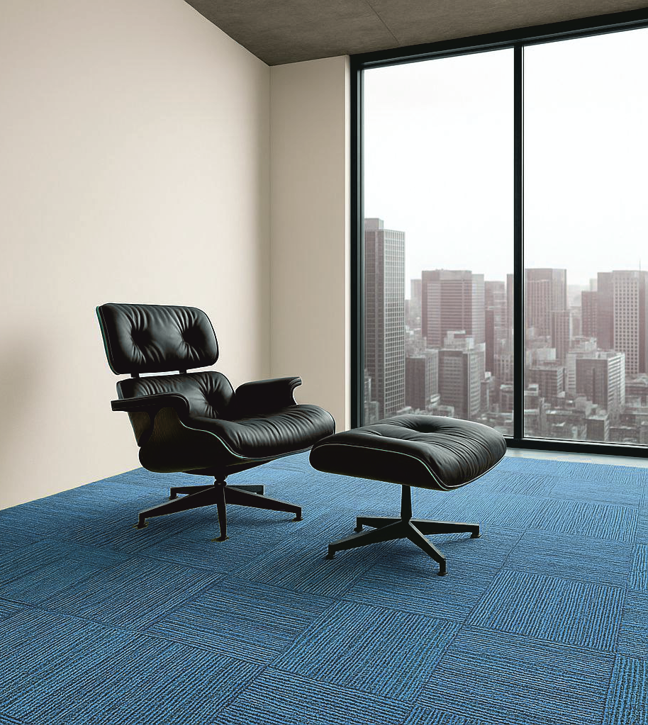 Плитка ковровая Bonkeel Санрайз Blue, 50x50, 5м2\20шт, PP SD