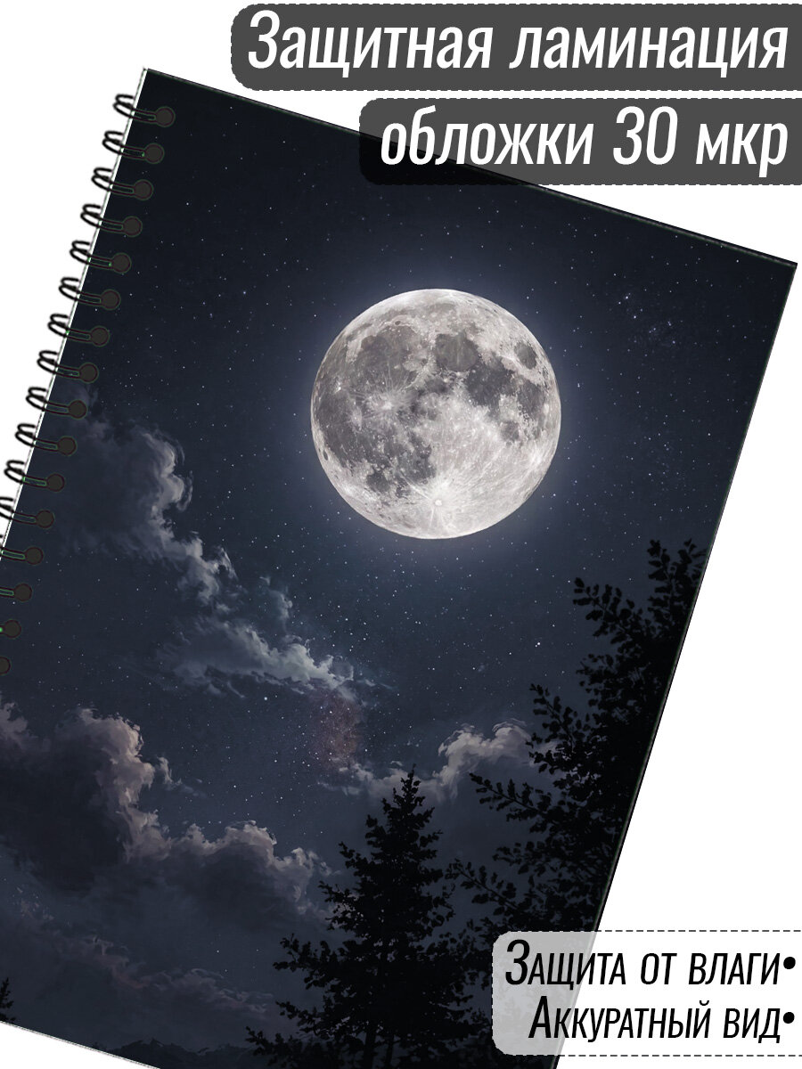 Блокнот Луна, moon — фото 1
