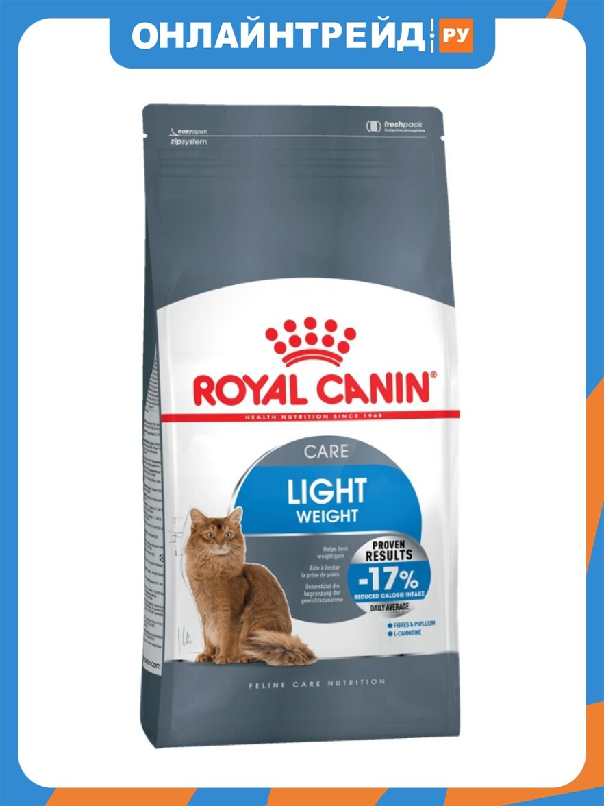 Корм Royal Canin Light Weight Care для взрослых кошек с предрасположенностью к избыточному весу 1,5кг