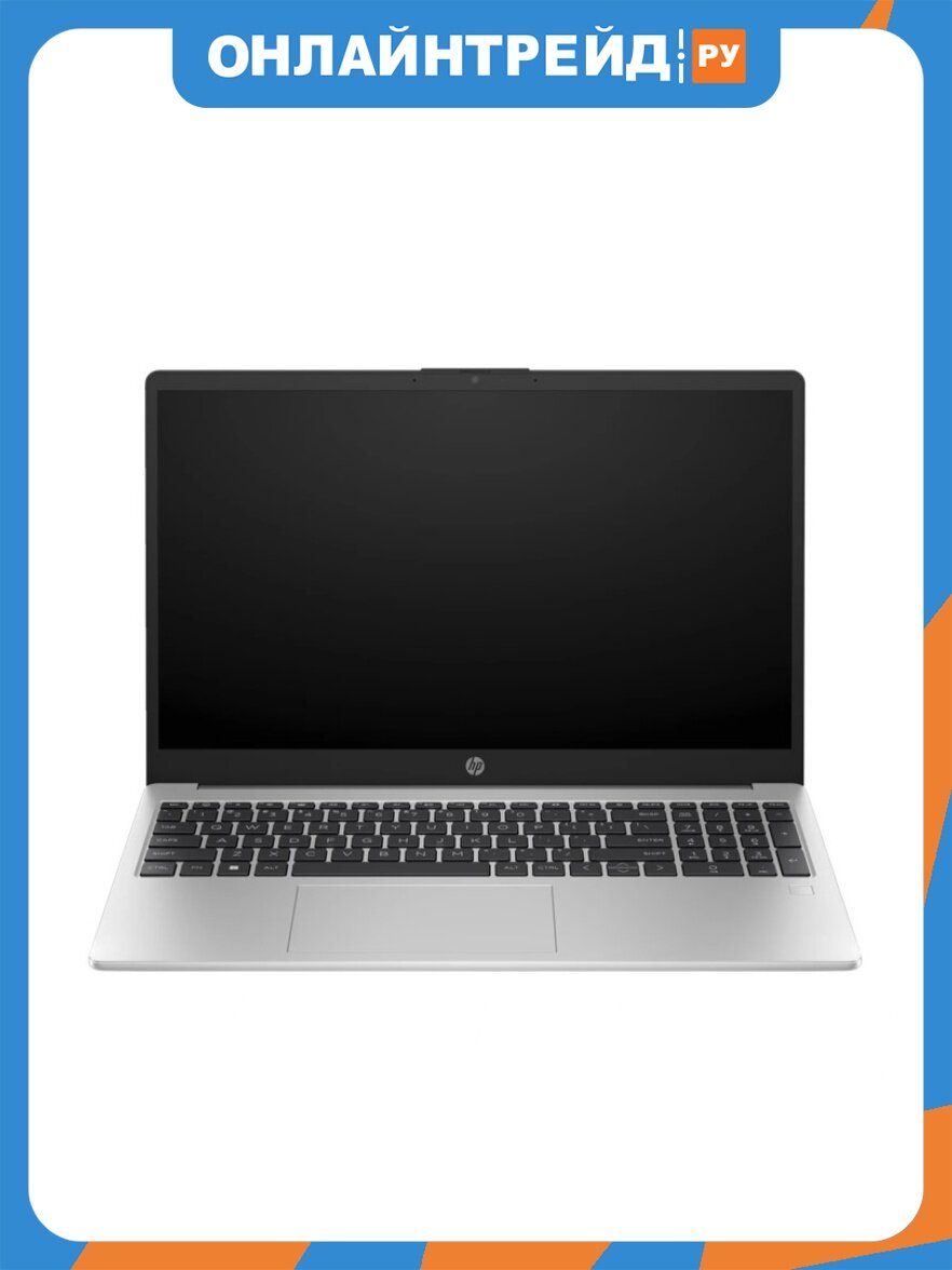 Ноутбук HP 255 G10 15.6", TN, AMD Ryzen 5 7535U 2.3ГГц, 6-ядерный, 16Гб DDR4, 512Гб SSD, AMD Radeon 660M, W11P, серебристый (CW0W9AT_W11P)