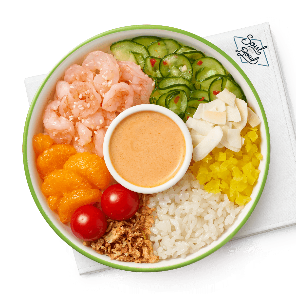 Поке с креветками "Soul in the Bowl" с соусом "Том-ям", 210 г