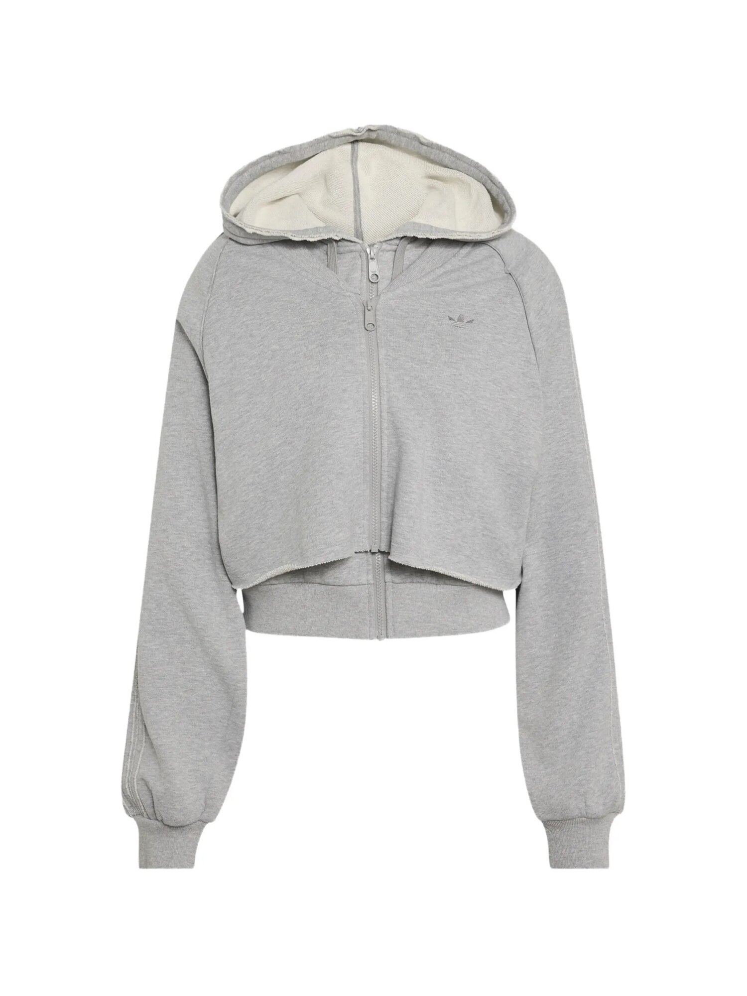 Худи adidas Layered-effect raw-edge hoodie, размер 16 UK