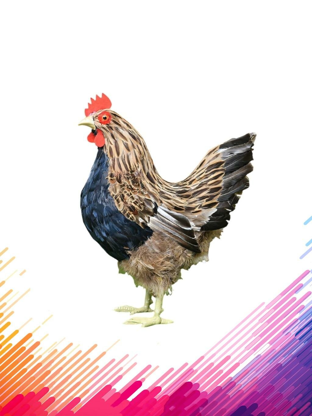 Петух фигурка реалистичная, Цвет