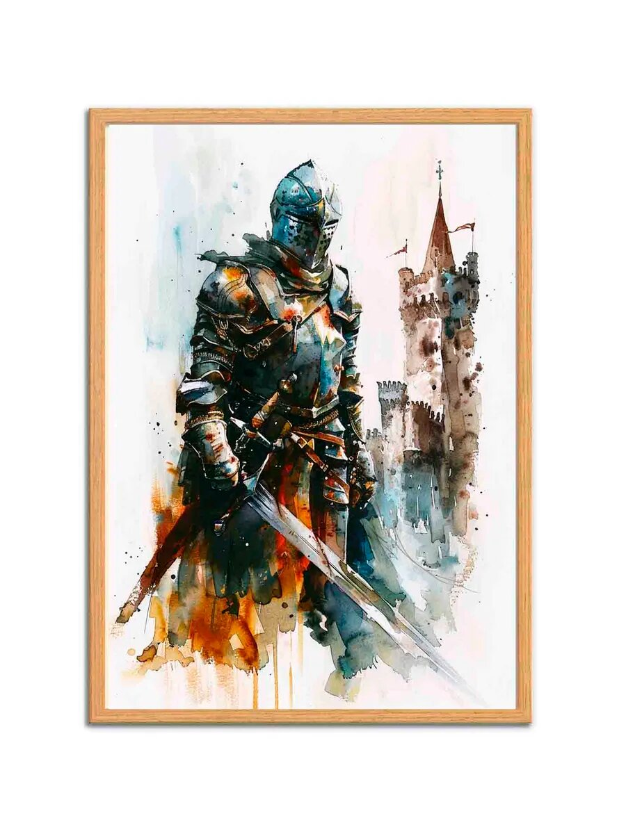 Рыцарь голубиной птицы 5, Плакат 30x42см