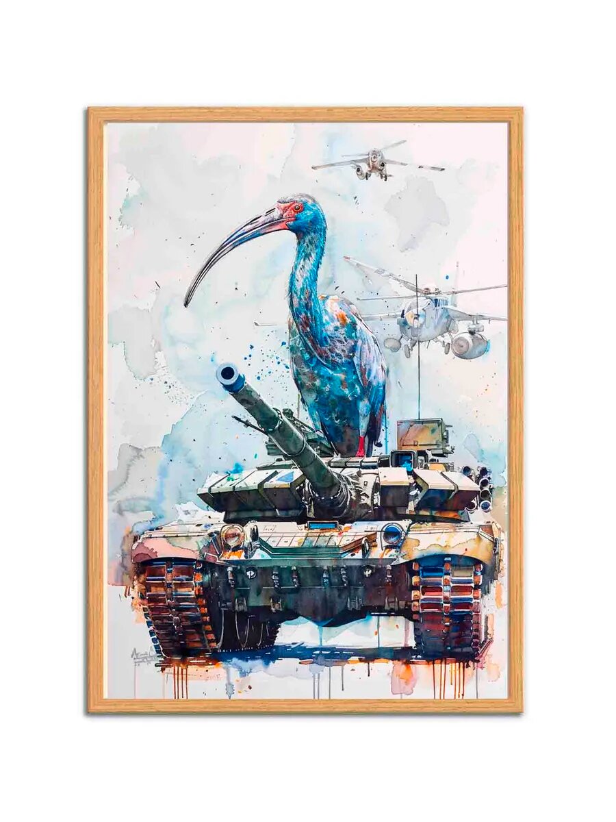 Птица-солдат Ибис 3, Плакат 30x42см