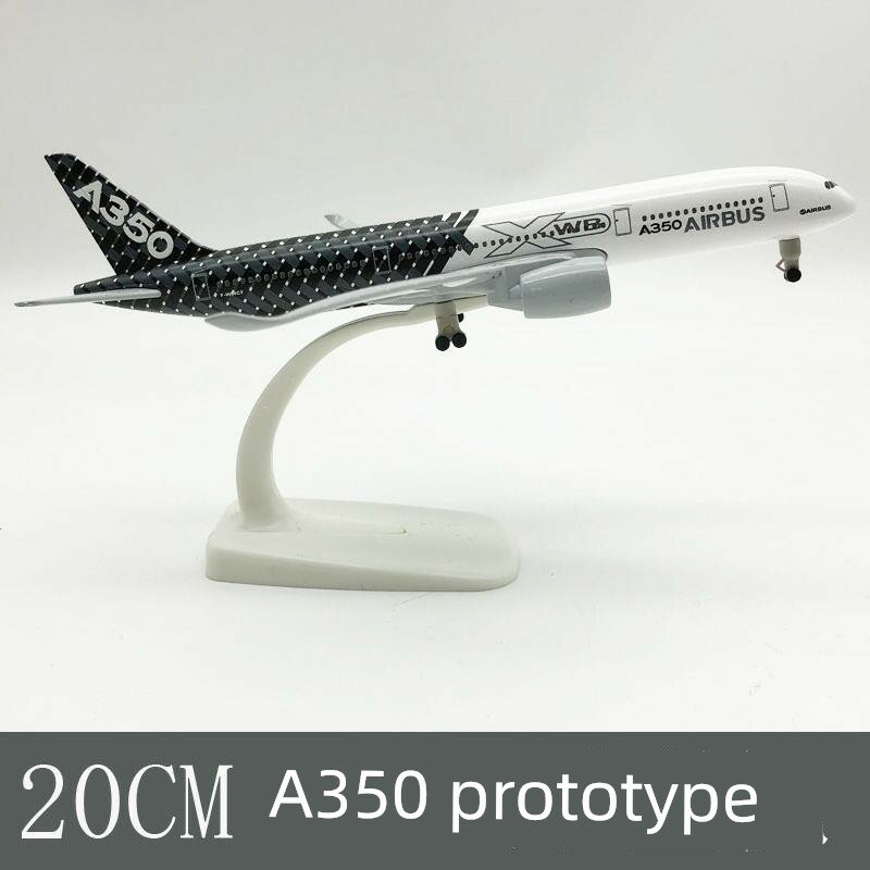 Модель самолета Airbus A350 20 см с поднимаемым шасси и сплавом, оригинальная версия