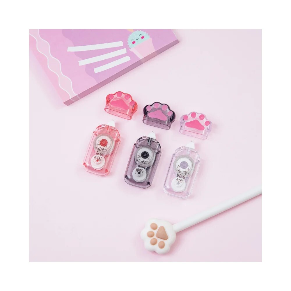 Корректирующая лента MESHU Say Meow, 5 мм х 6 м, дисплей-бокс, ассорти CT 41266