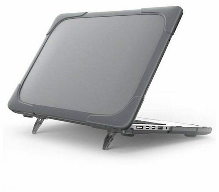 Защитный чехол для MacBook Pro 13" Touch Bar (A1706, A1708, A1989, A2159), G-Net Toughshell Hardcase, серый