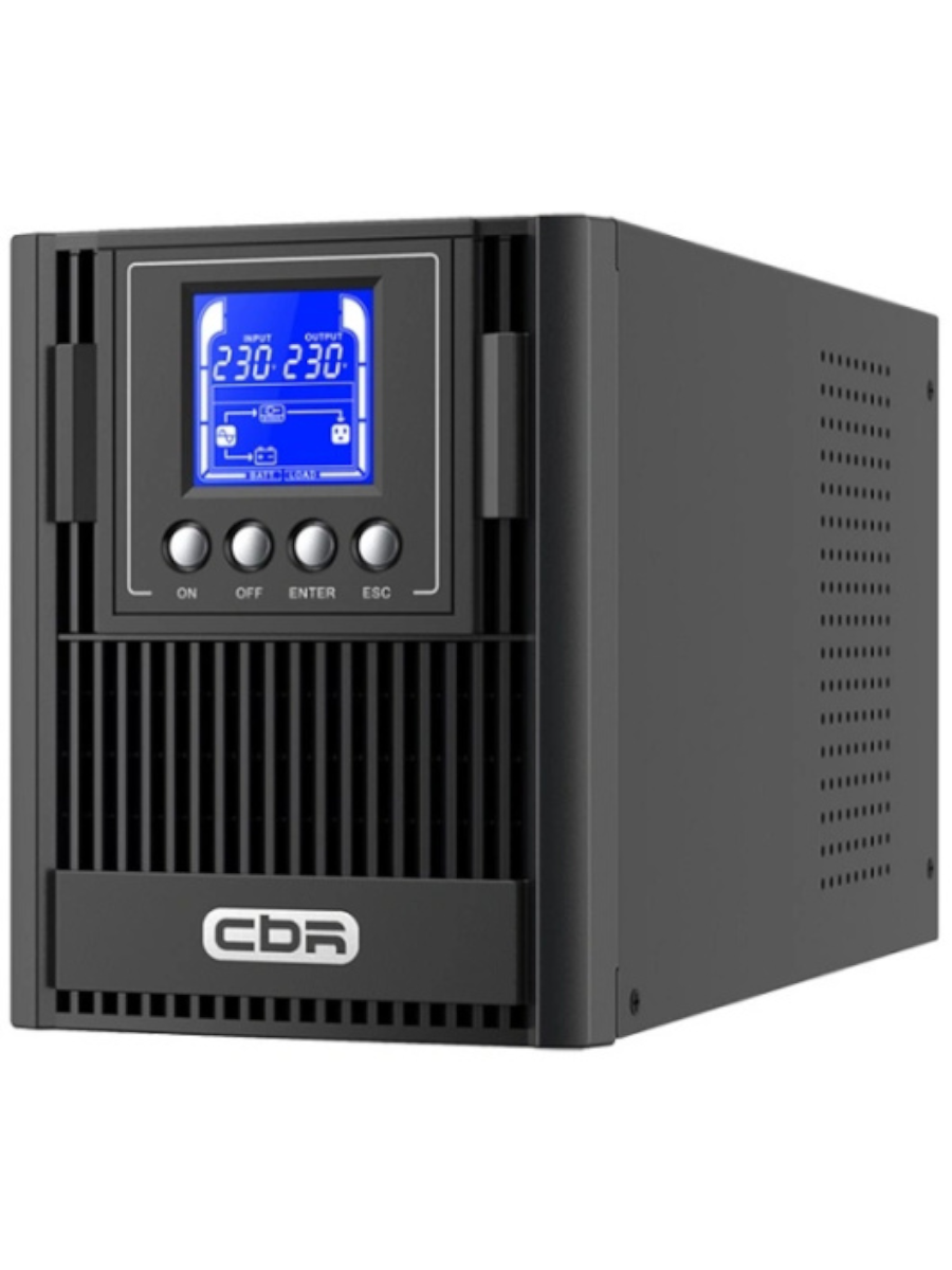 Источник бесперебойного питания CBR ESN-1KT-3F-LCHERSC 1000 Вт, On-line