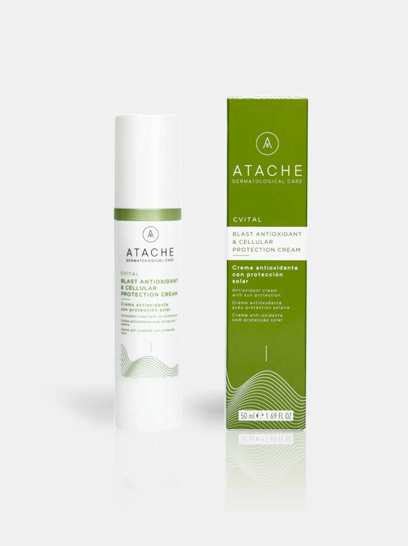 Atache Антиоксидантный крем с витамином С и постбиотиками CVITAL Blast Antioxidant & Cellular Protection Cream, 50 мл