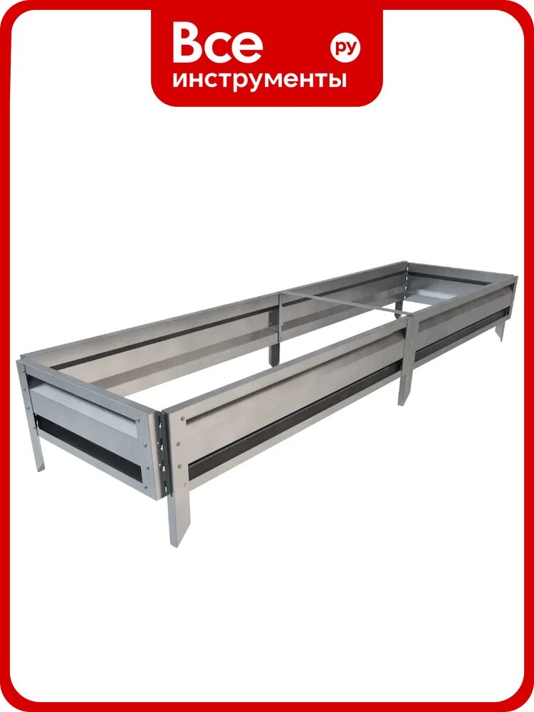Готовая грядка Delta-Park GL 1х2 м, серебристая 30010_GL12Zn