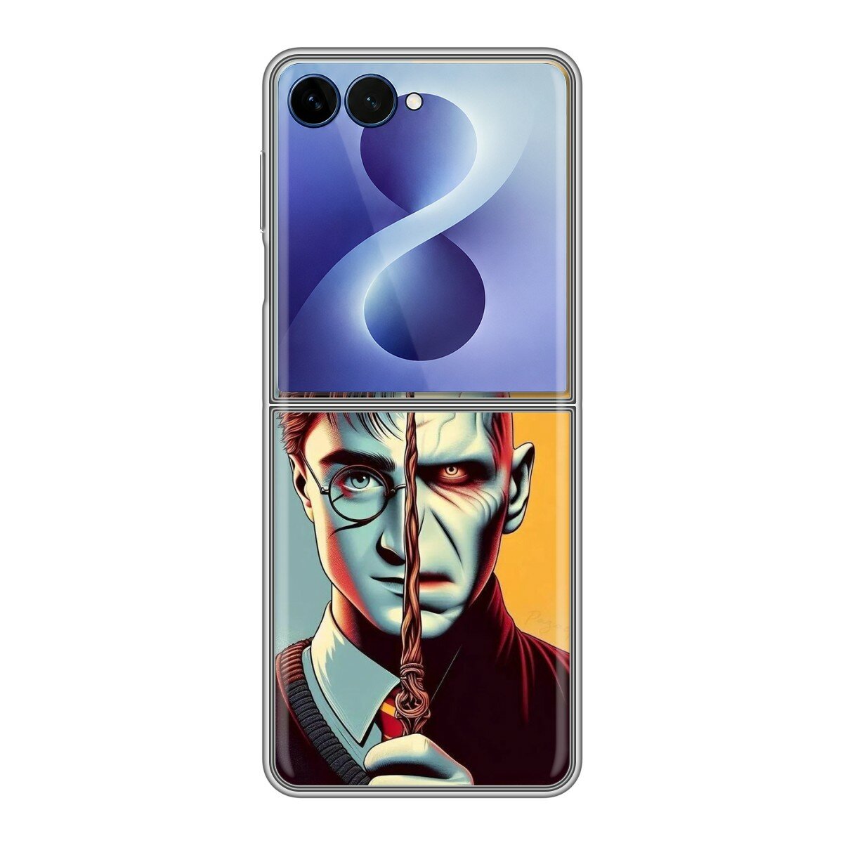 Чехол для Samsung Galaxy Z Flip 8 с принтом Гарри Поттер (Самсунг Галакси З Флип 8)