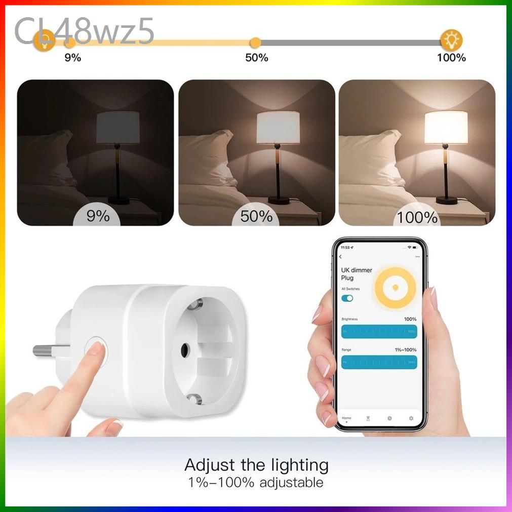 WiFi розетка с диммером 2.4GHz для Tuya Smart, регулируемые LED