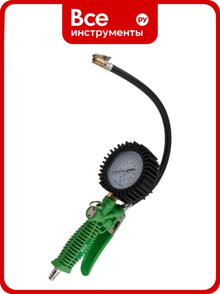 Пистолет для подкачки шин ECO TIG-50 с манометром EC3923-6