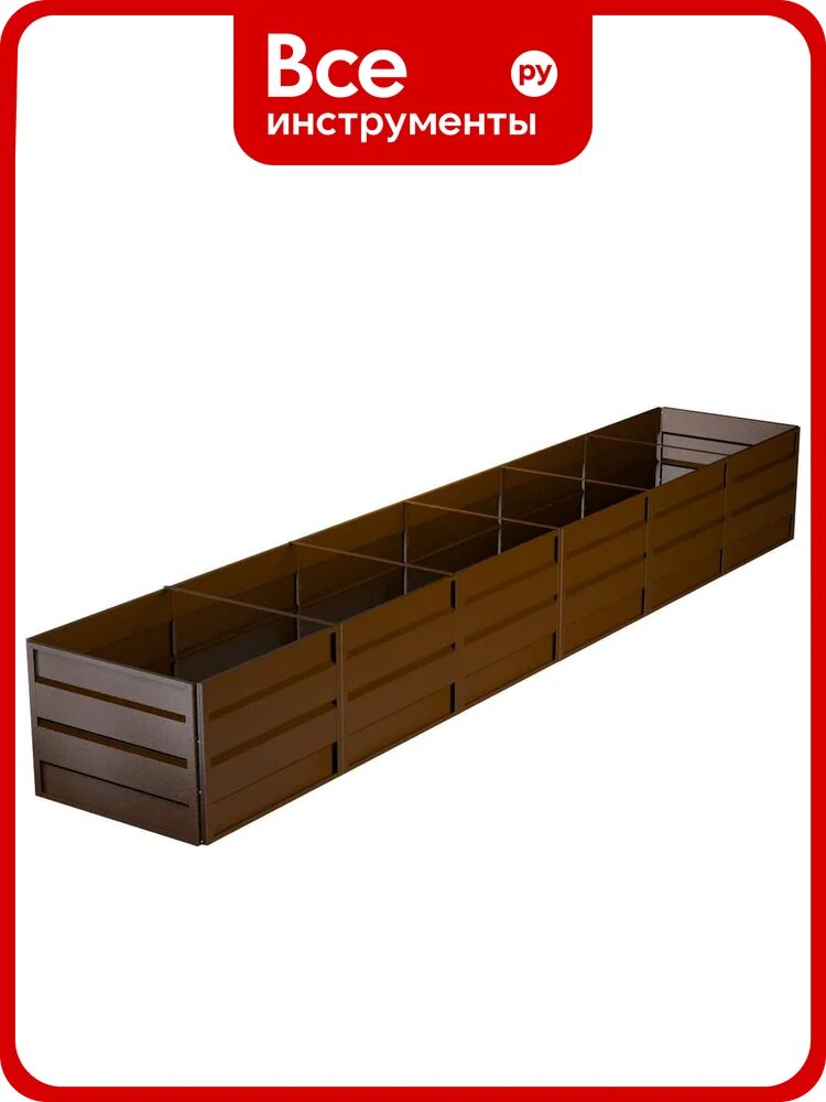 Готовая грядка Delta-Park GW 1х6 м, коричневая 30011_GW16Br
