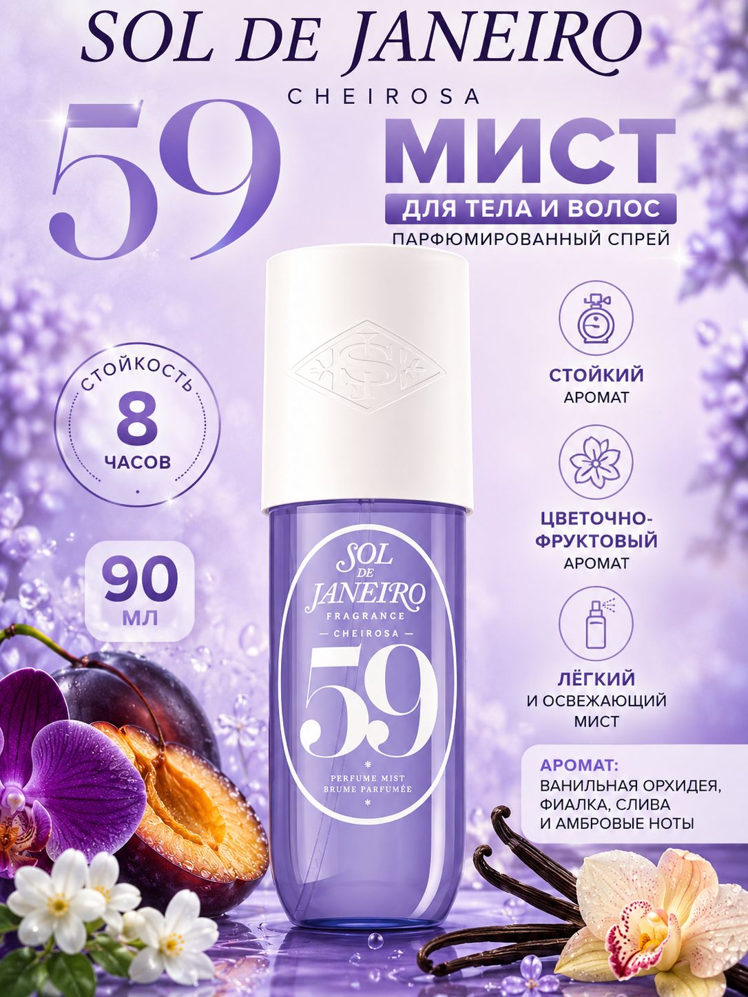 Sol de Janeiro Парфюмированный мист 019f1333217e7214a4b613f1bcba12d1 90.4 мл
