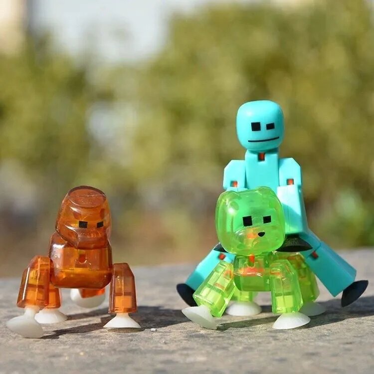 Фигурка Stikbot Tails of the Strange Черная с аксессуарами для анимации — фото 1
