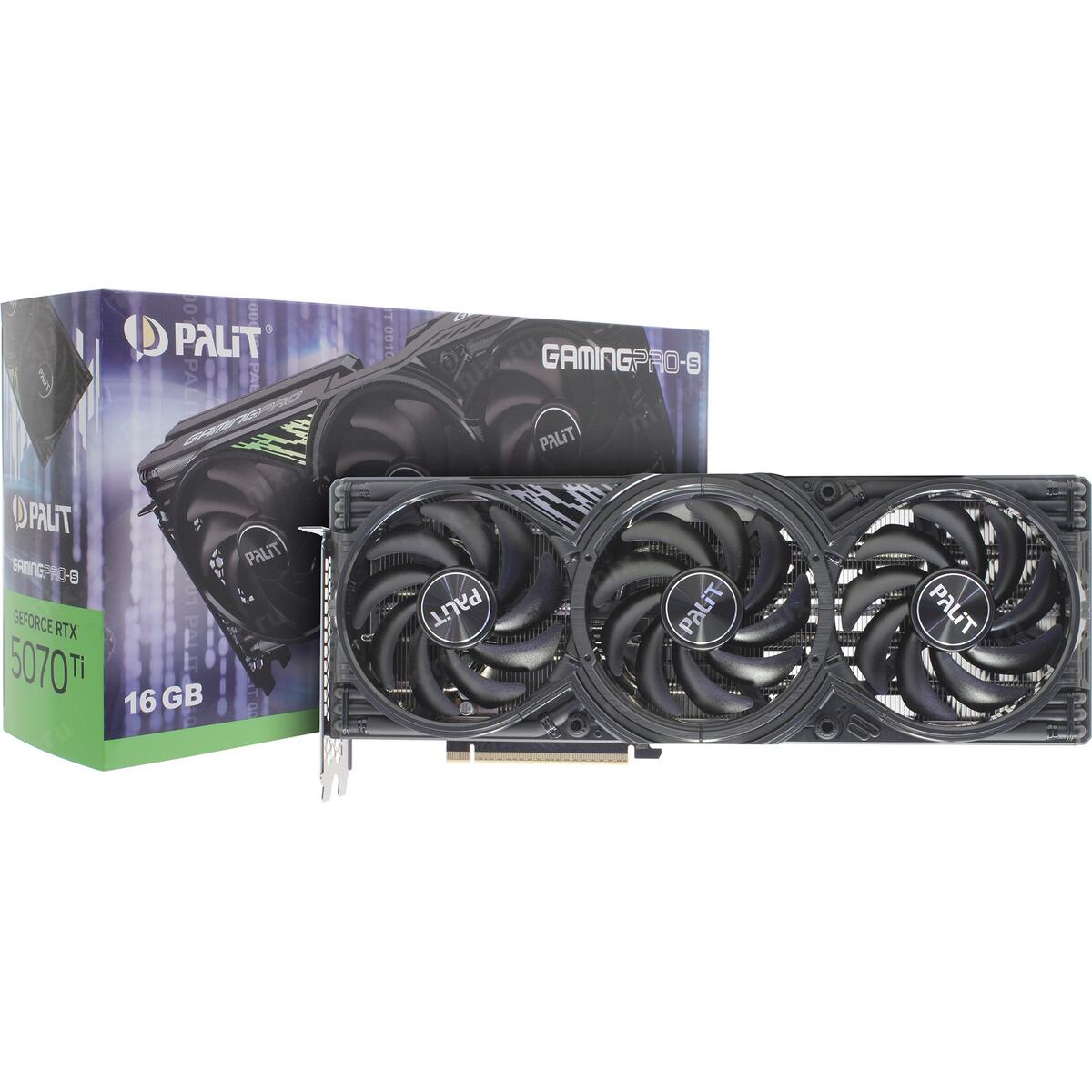 Palit NE7507T019T2-GB2031U (GeForce® RTX 5070 Ti) 16 Гб, GDDR7, 256 бит, PCI Express, 3xDP,1xHDMI