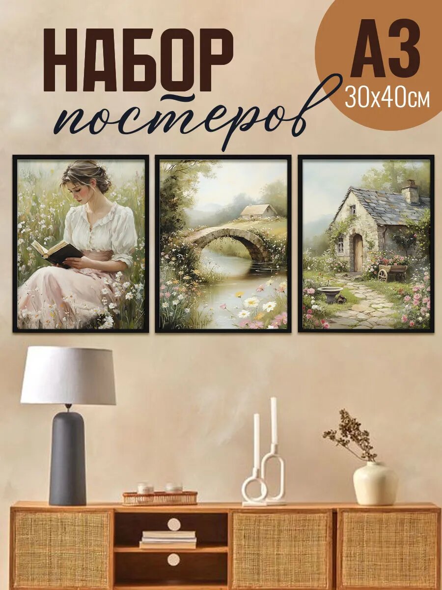 Интерьерные винтажные постеры А3