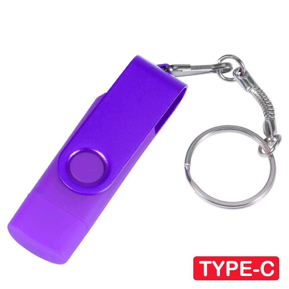 Флешка USB Type-C 128 ГБ фиолетовая