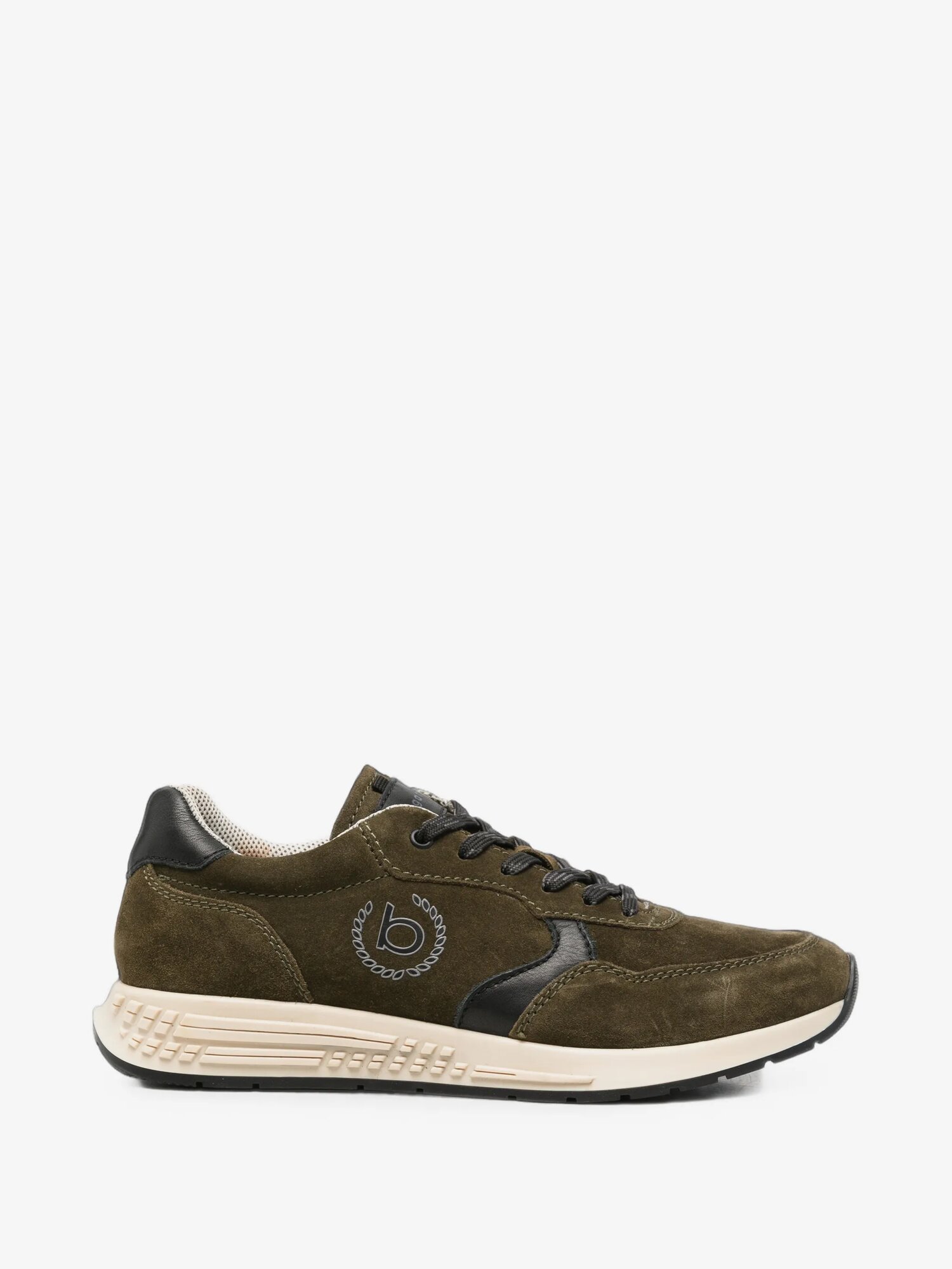 Кроссовки Logo-print suede sneakers