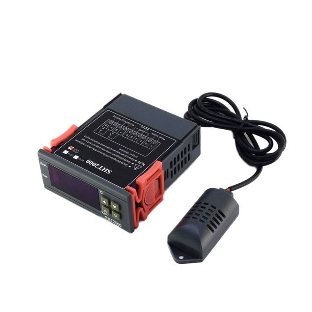 Цифровой контроллер влажности и температуры SHT2000 AC110-220V с выносным датчиком