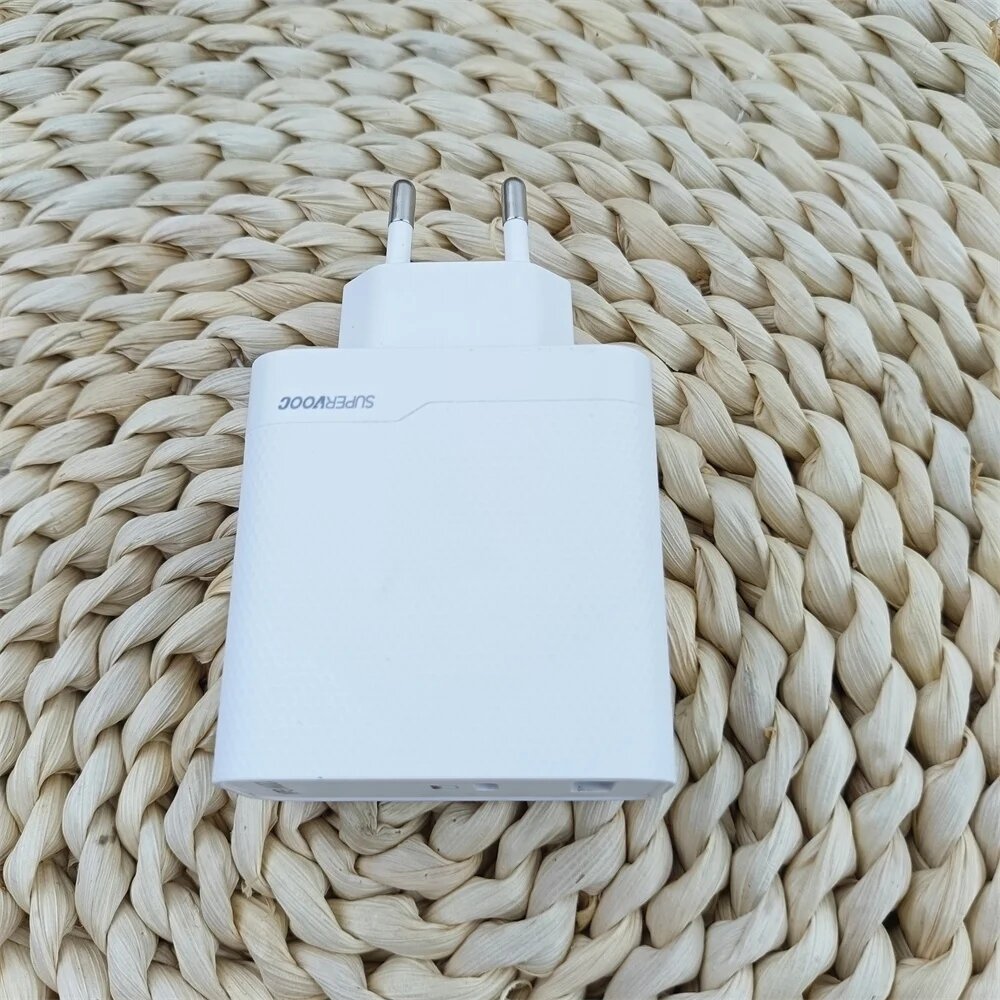 Для Oneplus 120W EU SuperVooc GaN зарядное устройство с двумя портами 1A1C, кабель only EU charger