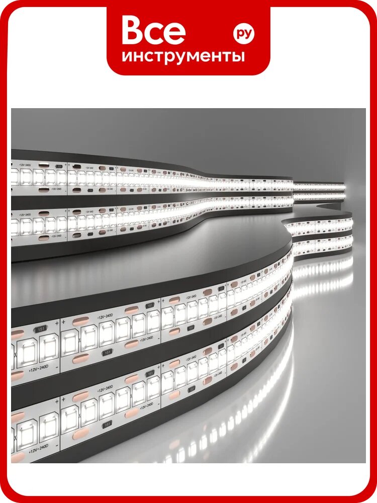Светодиодная лента Elektrostandard 2835 12V 240Led 24W IP20 4200K дневной белый a050175