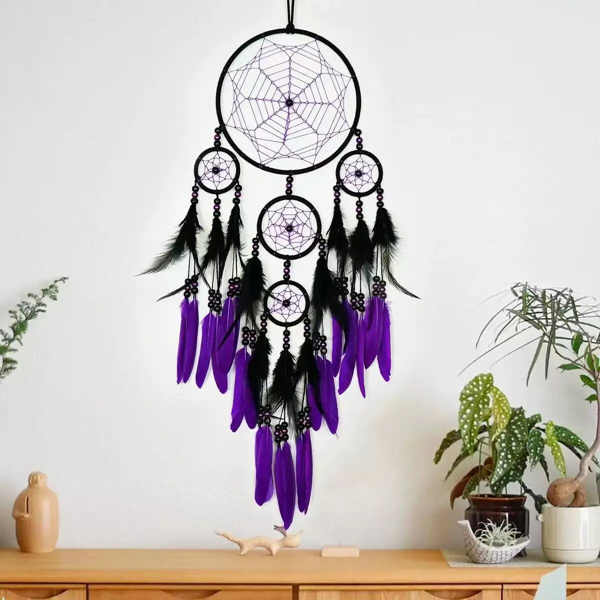 Винтажные перья для ловцов снов Фиолетовый, Purple