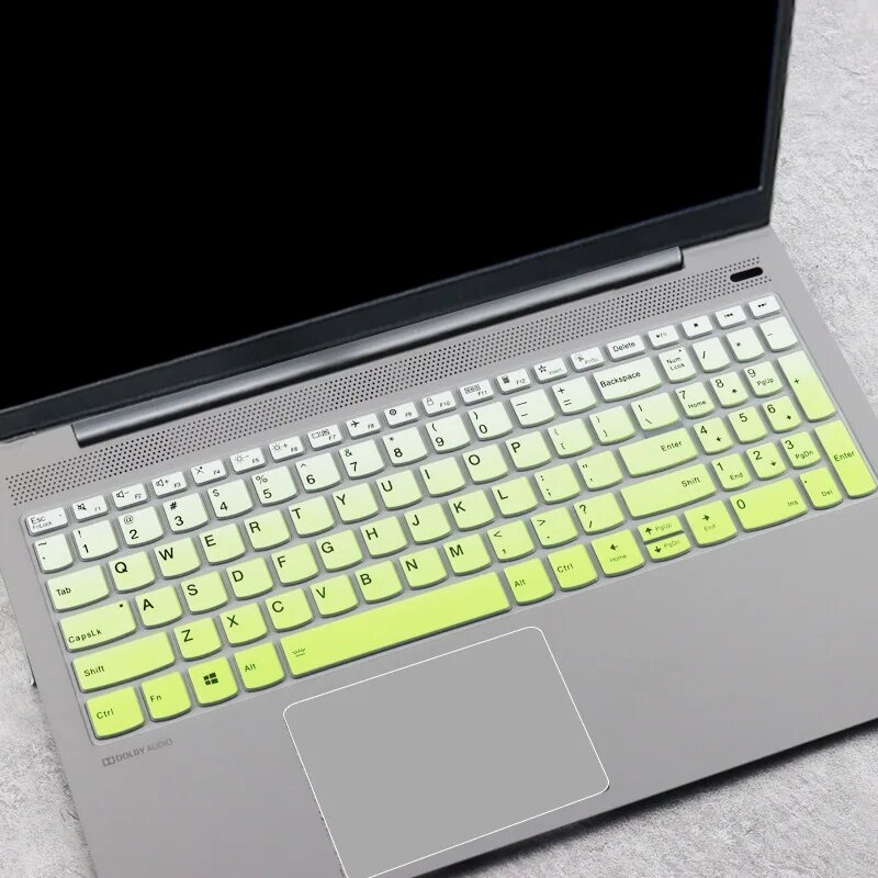 Силиконовый чехол для клавиатуры Lenovo V15 Gradualgreen