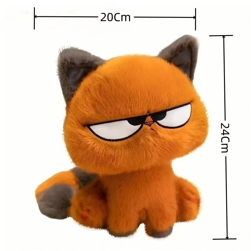 Kawaii Grumpy Orange Cat Plush — фото 1