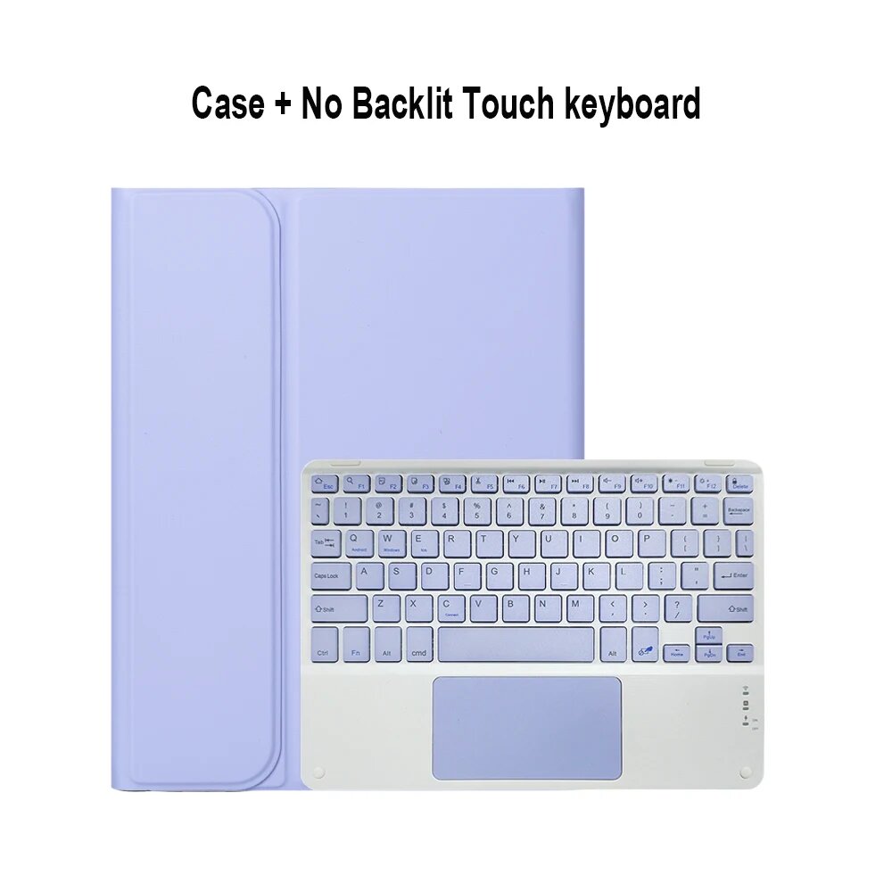 Чехол для iPad A16 11 дюймов с клавиатурой HUAIBX bright purple C, Spanish