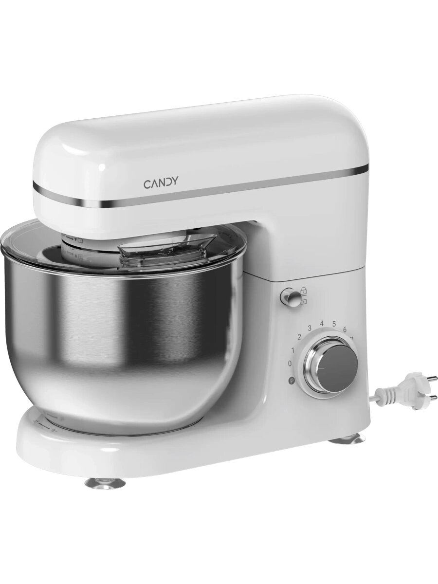 Миксер Candy CM-502 f00nhjm00ru, планетарный, мощность 600 Вт, белый