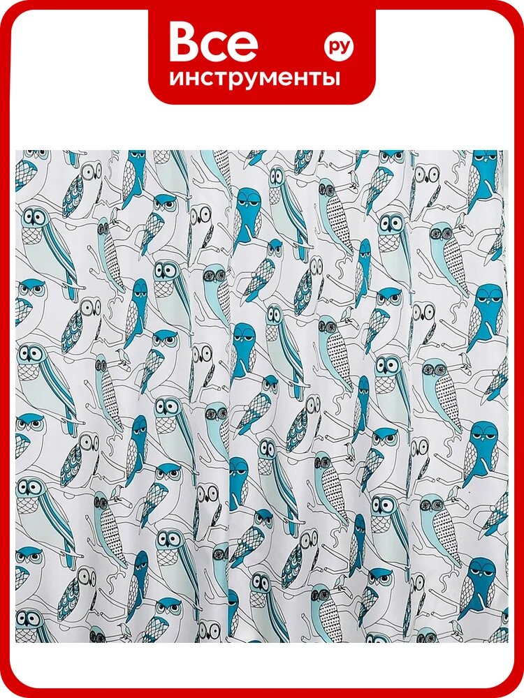Штора для ванной комнаты Bath Plus 180х200 OWLS совы ch15070