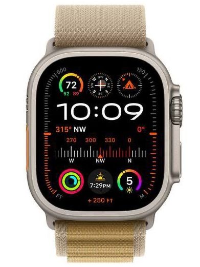Ремешок Apple Watch Alpine Loop Tan L Natural Titanium Finish MXN33ZM/A — фото 1