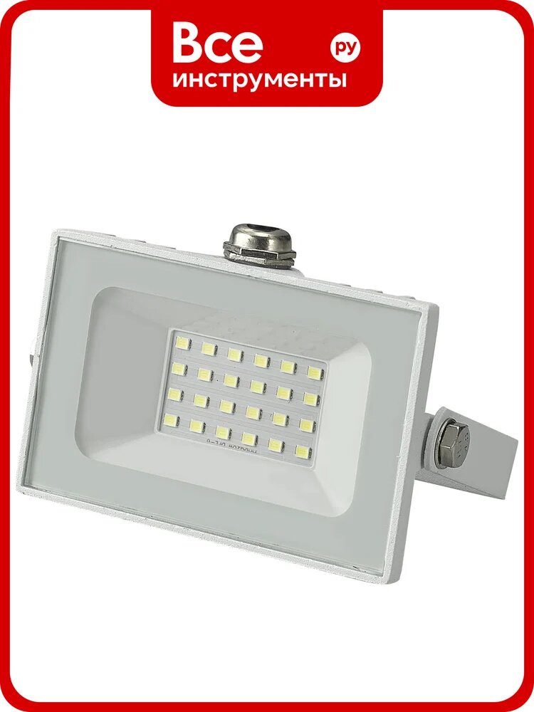 Светодиодный прожектор General Lighting Systems 20Вт 1550Лм 6500К Холодный белый свет IP65 Белый GTAB-20BT-IP65-6500-W 403125