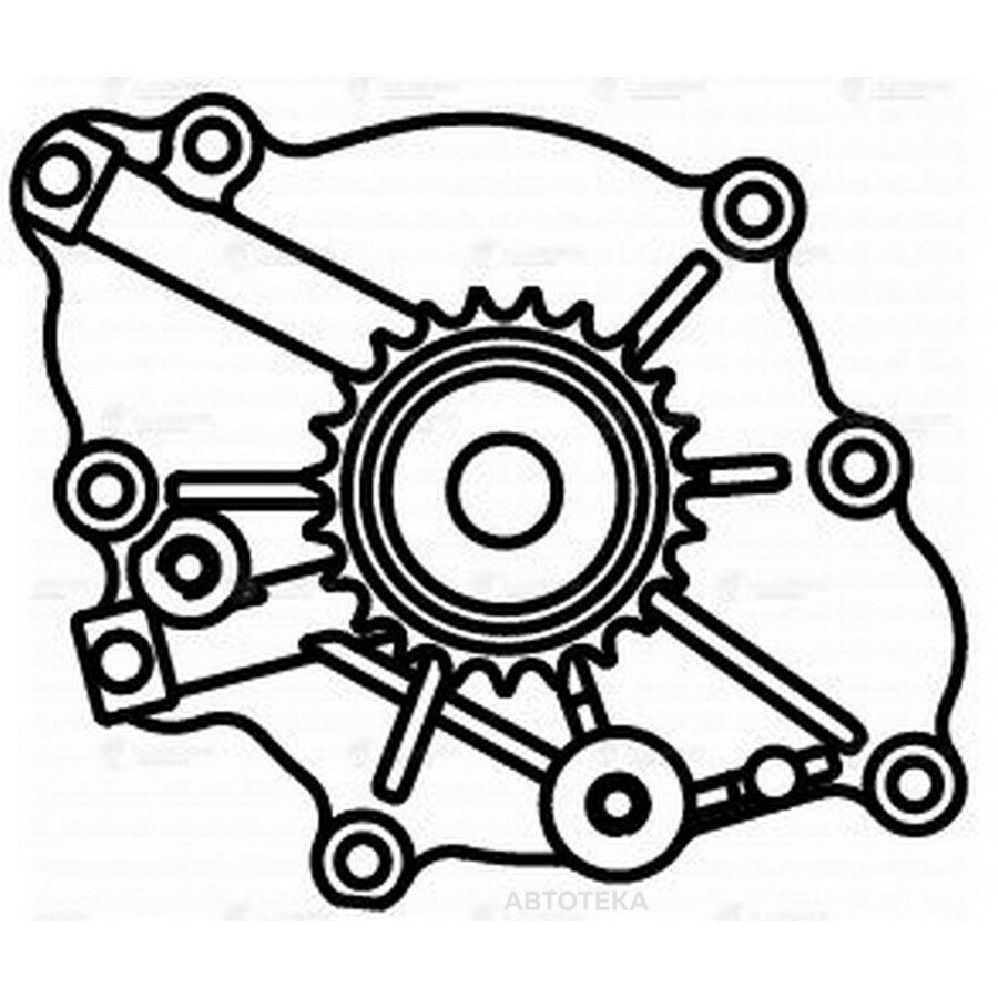 Насос водяной для а/м Subaru Tribeca (04-)/Outback (09-) 3.6i (LWP 2202) LUZAR LWP2202