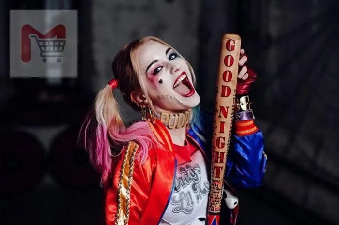 Бейсбольная бита Харли Квинн "Good night" - Harley Quinns baseball