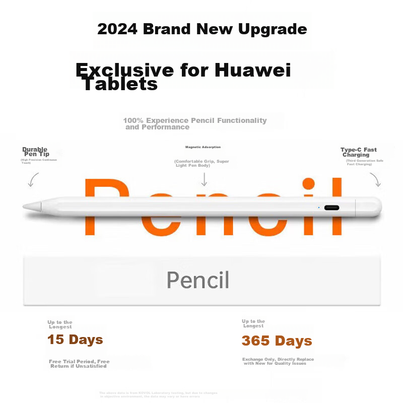 KOVOL 6-е поколение стилуса для Huawei M-Pencil совместимость с MatePad Pro 11 M6 против ложных касаний Цвет：Белый |