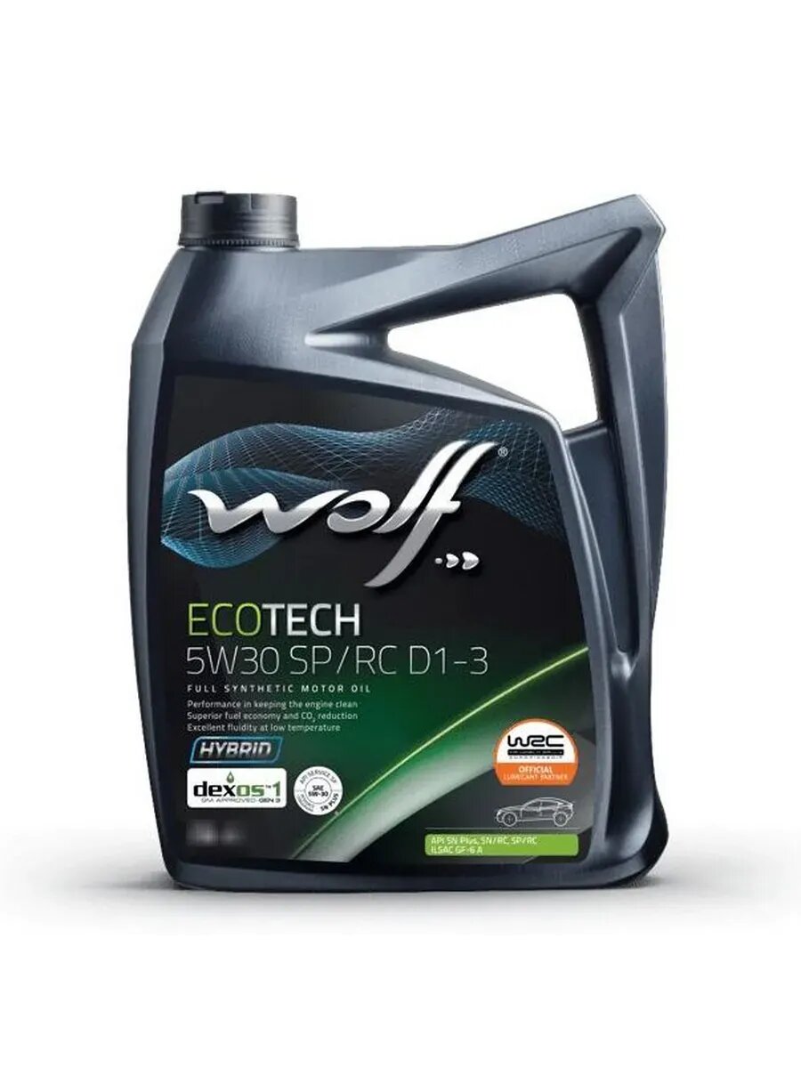 Wolf ECOTECH 5W-30 моторное, Синтетическое, 4 л