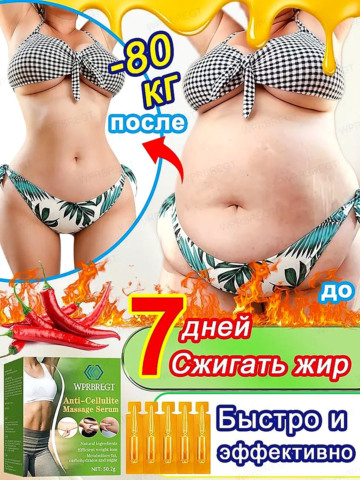 Ампулы для похудения активные липолитики расщепляют подкожный жир, уменьшают объёмы живота и бёдер