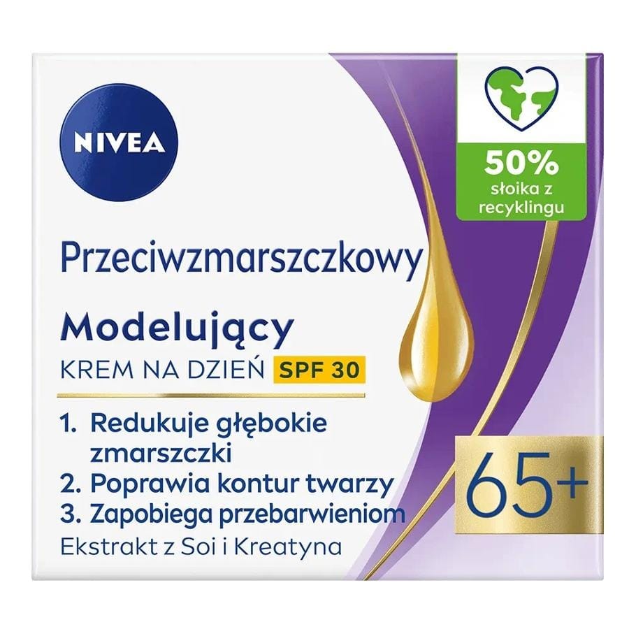 Крем для ухода за кожей Nivea противоморщинный моделирующий 65+ на день, 50 мл