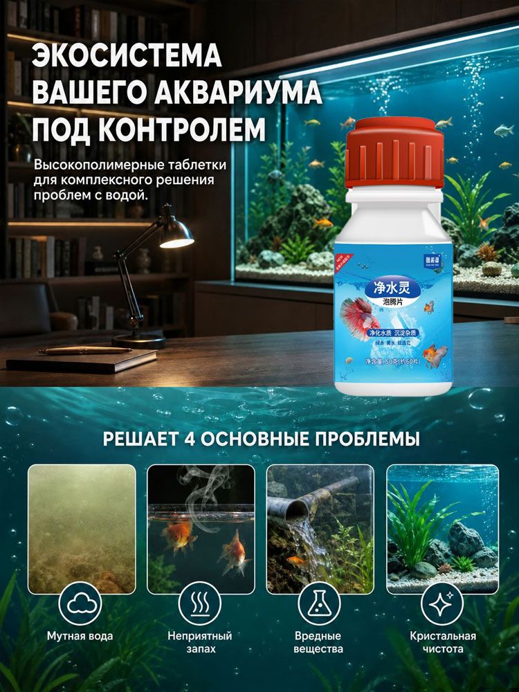 Как убрать муть в аквариуме? Просто добавьте это средство.