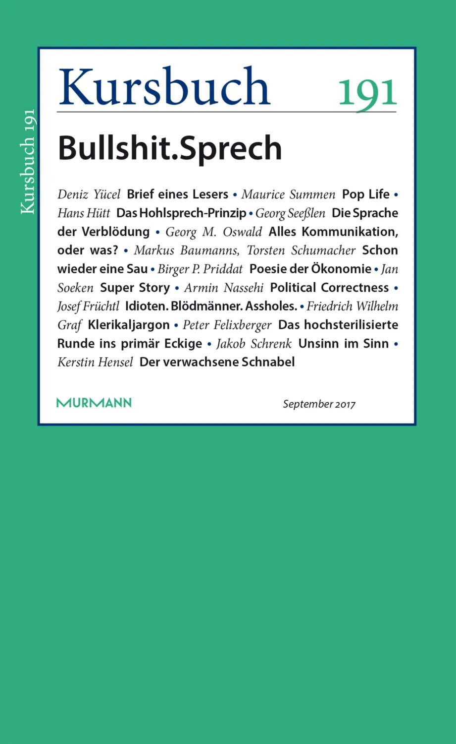 Kursbuch 191 [Цифровая книга]