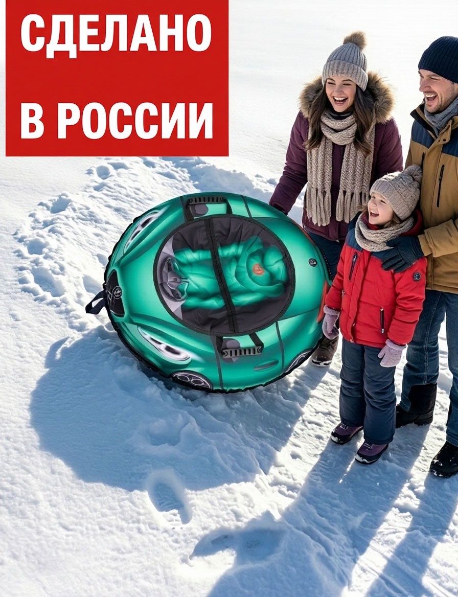 Большой тюбинг 100 см ватрушка зимняя для катания с горки