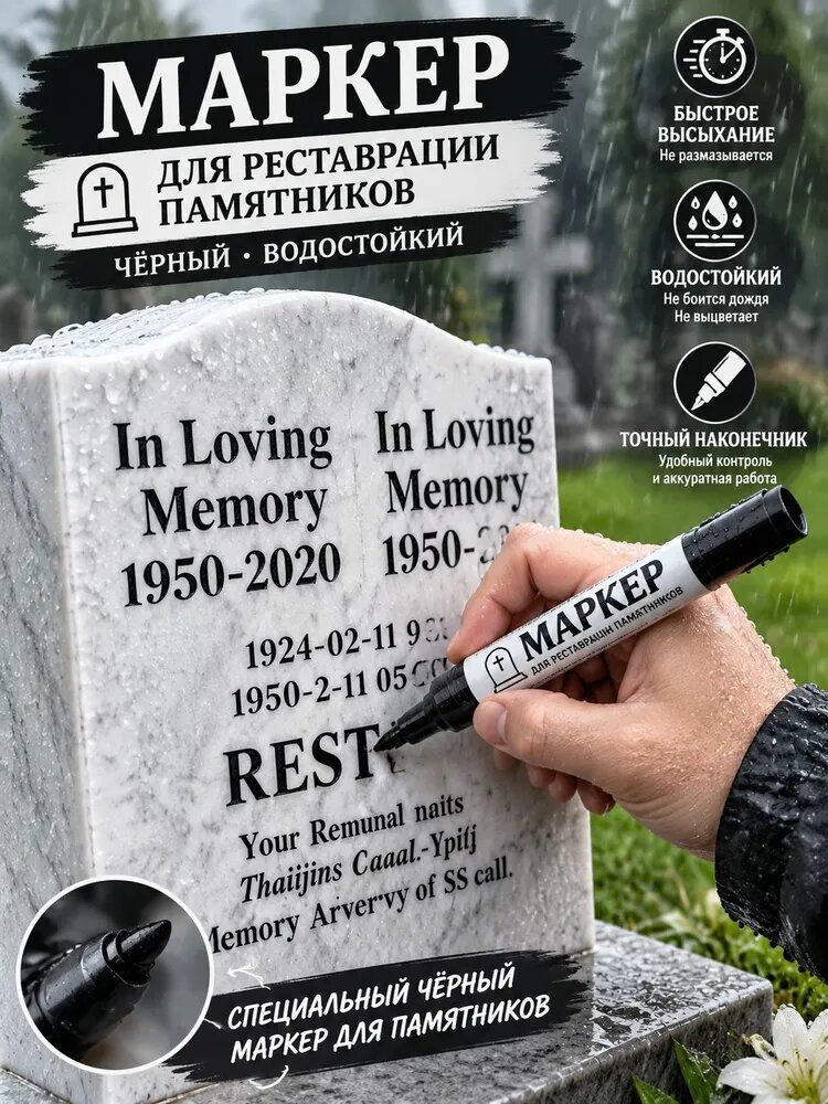 Маркер, толщина: 2.5 мм, 1 шт. для каллиграфии, для выделения текста