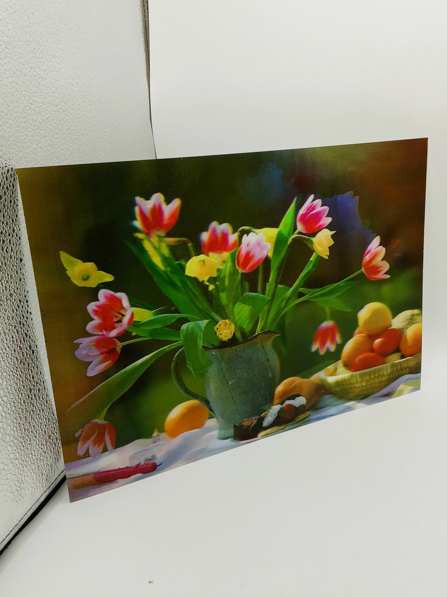Картина 25*35см. Голографическая 3Д. Цветы