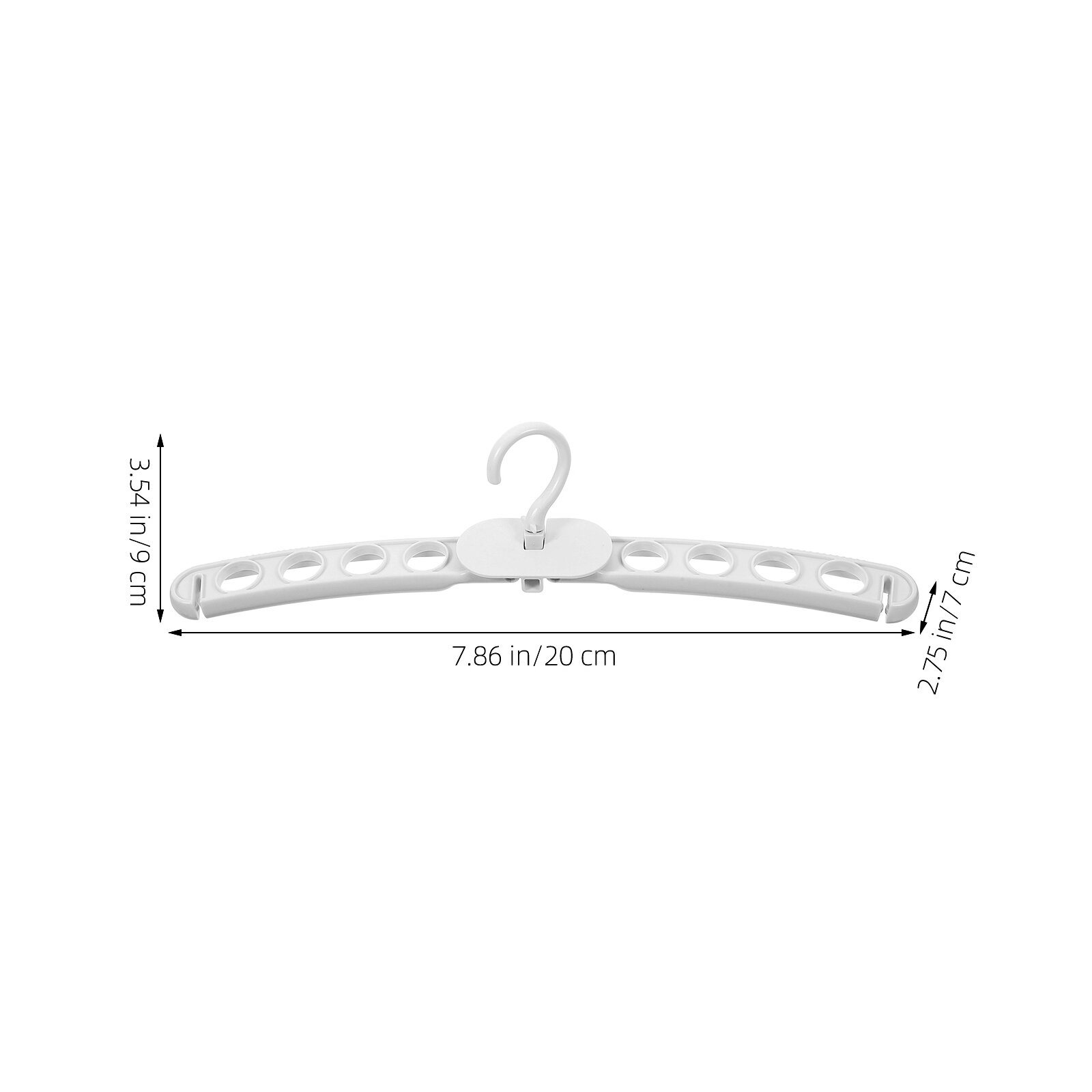 Складной Вешалка Для Одежды Серого Цвета Размер 20.00X9.00X7.00Cm Ideal Для Дома И Путешествий