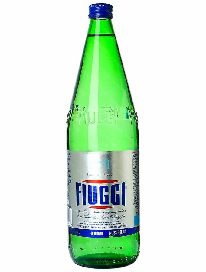 Минеральная природная газированная вода Fiuggi / Фьюджи 6шт по 1л